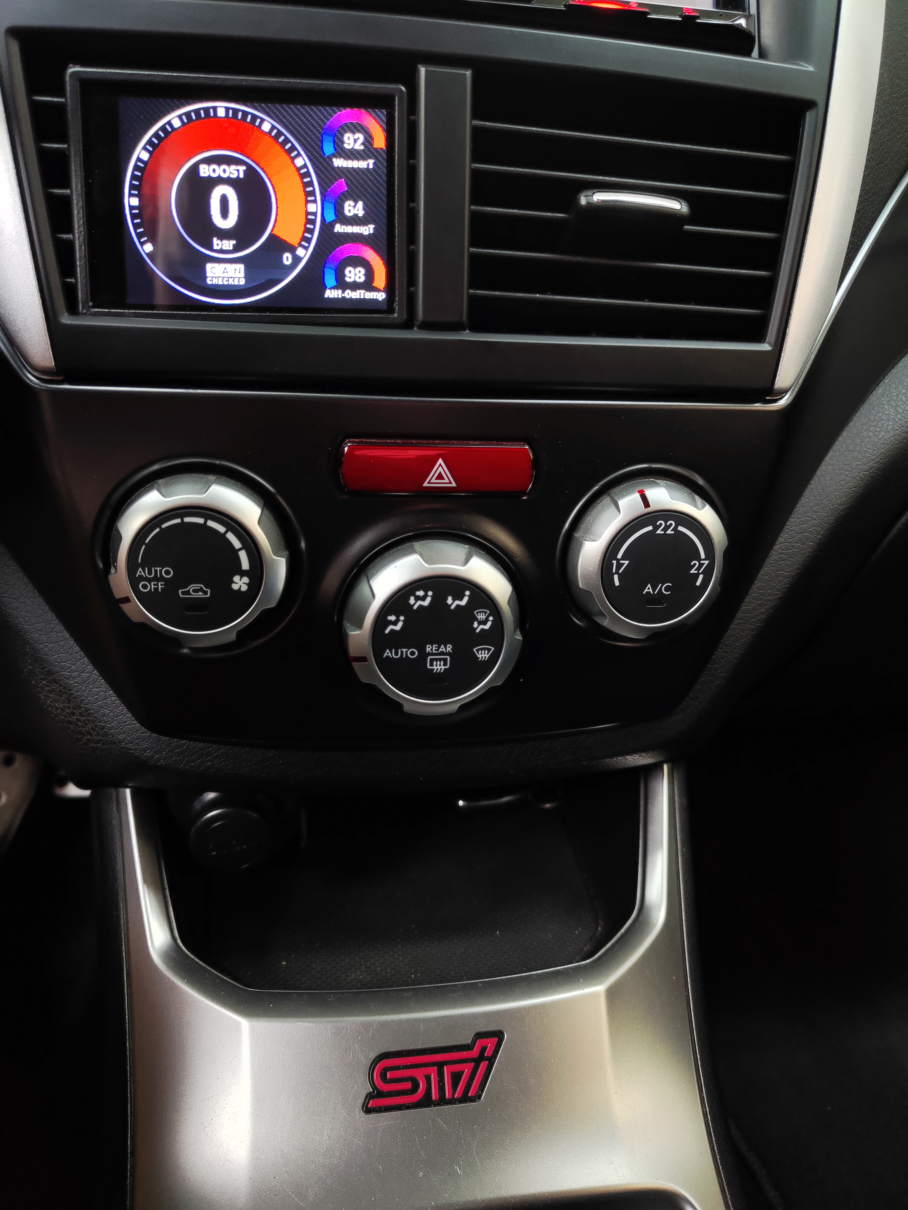 Display For Subaru WRX 2007-2001 CANCHECKED - JRM RACING AB