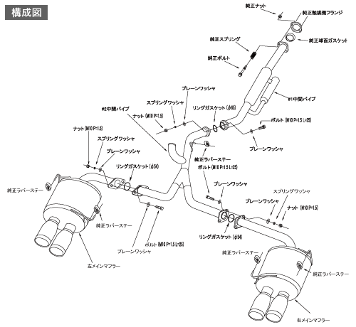 HKS Legamax Ti-Tip Cat-Back Impreza STi 2011-2013 - JRM RACING AB