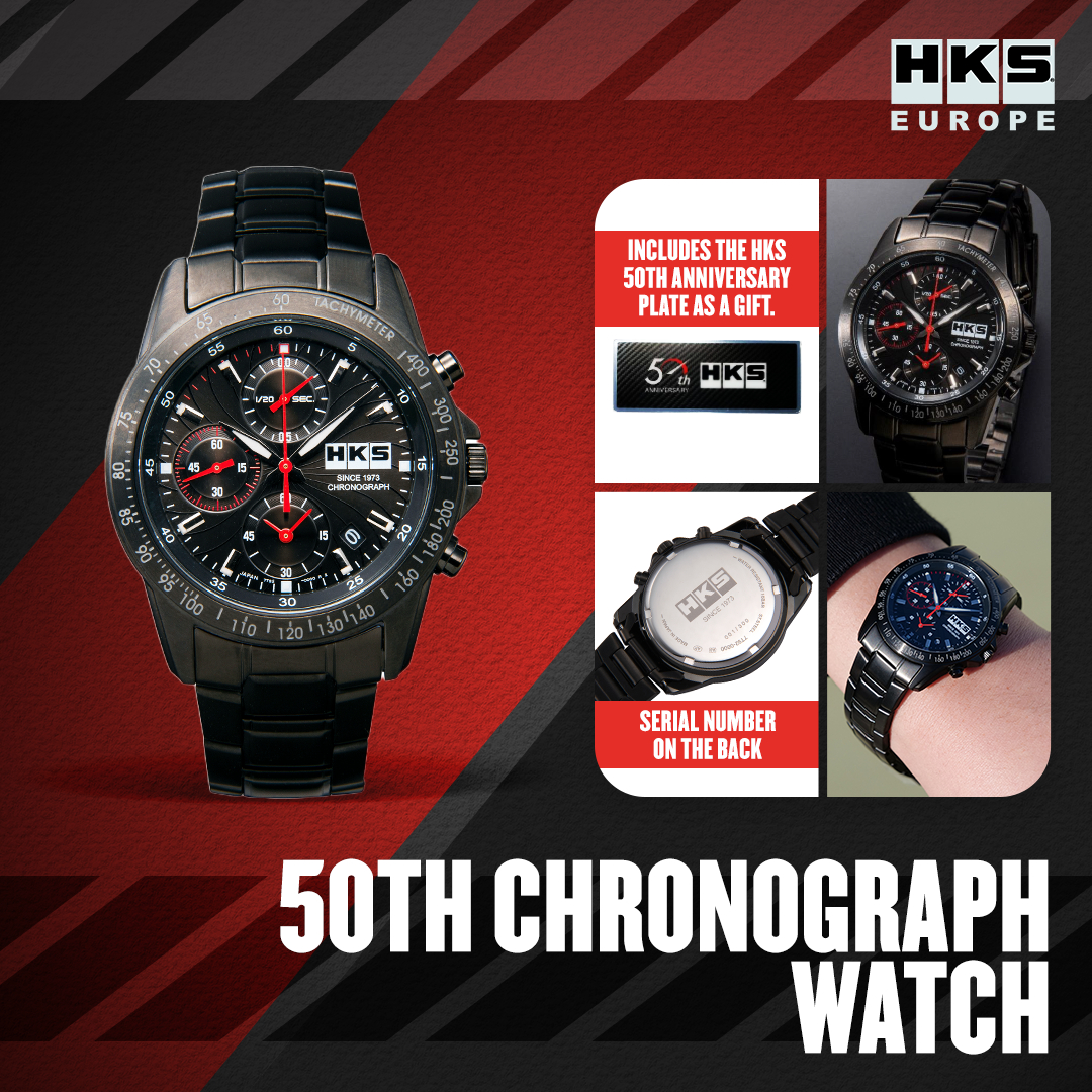HKS WATCH 50TH ANNIVERSARY CHRONOGRAPH LIMITED EDITION Numrerad upplag
